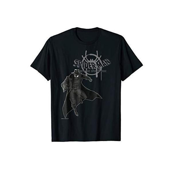 Tシャツ キャラクター ファッション トップス 海外モデル MANKP1D2CD6 Marvel Spider-Man Spiderverse Noir Logo Graphic T-Shirt T-Shirt海外限定品を迅速輸入！5〜15...