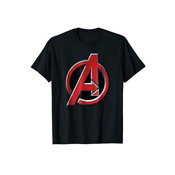 Tシャツ キャラクター ファッション トップス 海外モデル YE06VB7K5A5 Marvel Comics Retro Classic Avengers Red Beveled Logo T-Shirt海外限定品を迅速輸入！5〜15営業...