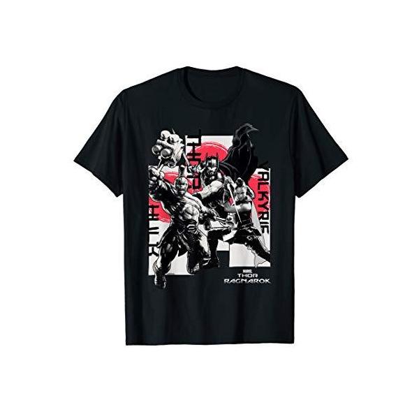 Tシャツ キャラクター ファッション トップス 海外モデル 02TYWM1KDBJ Marvel Thor: Ragnarok Hulk Valkyrie Contrasted Panels T-Shirt海外限定品を迅速輸入！5〜15営業...