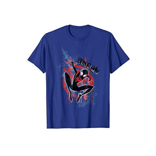 Tシャツ キャラクター ファッション トップス 海外モデル 0EBMN4DBAFS Marvel Spider-Man Spiderverse Red Brick Graffiti T-Shirt T-Shirt海外限定品を迅速輸入！5〜1...