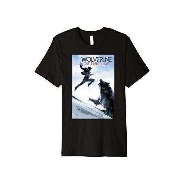 Tシャツ キャラクター ファッション トップス 海外モデル TDE9MW4T80V Marvel Comixology Wolverine Long Nights Comic Book Cover Premium T-Shirt海外限定品を...