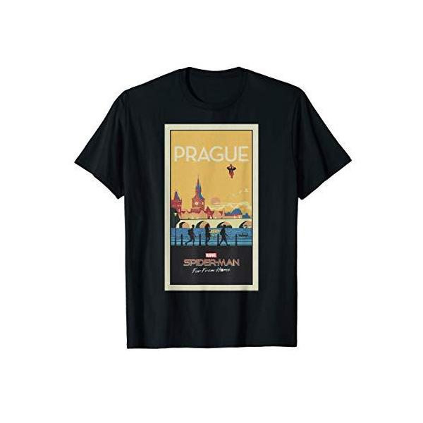 Tシャツ キャラクター ファッション トップス 海外モデル 8ARMENHYTNB Marvel Spider-Man Far From Home Prague Abstract Movie Poster T-Shirt海外限定品を迅速輸入...