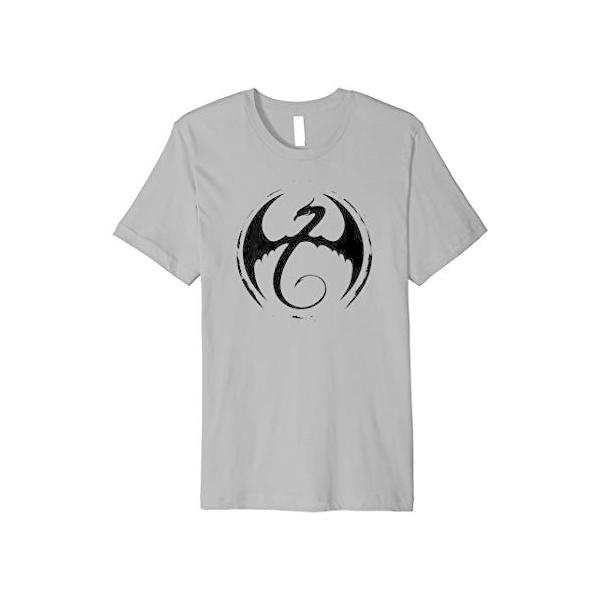 Tシャツ キャラクター ファッション トップス 海外モデル M5S0VQBJZ5W Marvel Iron Fist Classic Dragon Logo Graphic Premium T-Shirt Premium T-Shirt海外...
