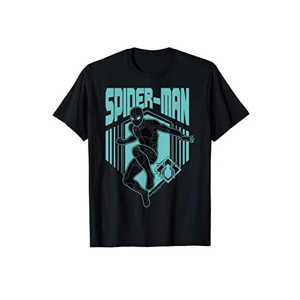Tシャツ キャラクター ファッション トップス 海外モデル YZ3JA44F2Y1 Marvel Spider-Man Far From Home Stealth Suit Silhouette Logo T-Shirt海外限定品を迅速輸入...