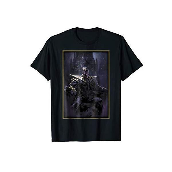 Tシャツ キャラクター ファッション トップス 海外モデル 0RTM5WCSGA7 Marvel Comics Retro Classic Titan Thanos Celestial Throne T-Shirt海外限定品を迅速輸入！5〜...