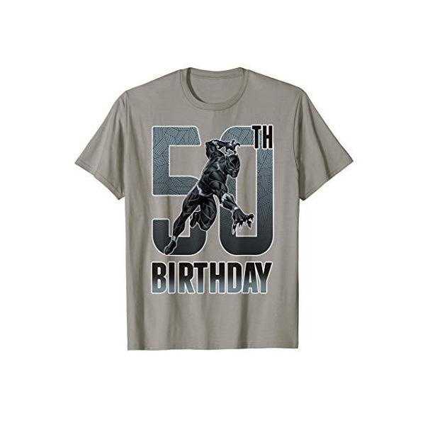 Tシャツ キャラクター ファッション トップス 海外モデル 87WPW4G7NAR Marvel Comics Classic Avengers Black Panther 50th Birthday T-Shirt海外限定品を迅速輸入！5...