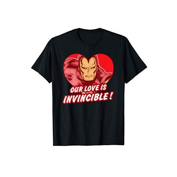 Tシャツ キャラクター ファッション トップス 海外モデル RS2EV3VAXME Marvel Iron Man Love is Invincible Valentine's Day T-shirt T-Shirt海外限定品を迅速輸入！5...