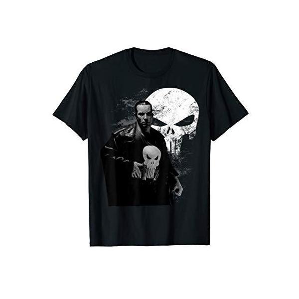 Tシャツ キャラクター ファッション トップス 海外モデル 4Q4XRTQVR95 Marvel The Punisher Trigger Fingered Skull Graphic T-Shirt T-Shirt海外限定品を迅速輸入！5...