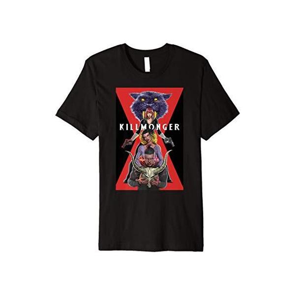 Tシャツ キャラクター ファッション トップス 海外モデル GYXJN0NFNGG Marvel Comixology Killmonger Fet. Black Widow Comic Cover Premium T-Shirt海外限定品...