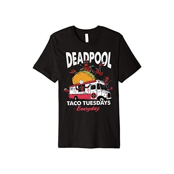 Tシャツ キャラクター ファッション トップス 海外モデル EX1V1W7VYFS Marvel Deadpool Taco Tuesday Everyday Premium T-Shirt Premium T-Shirt海外限定品を迅速輸...