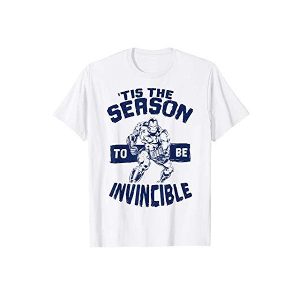 Tシャツ キャラクター ファッション トップス 海外モデル CSGQYP95YF0 Marvel Iron Man 'Tis The Season To Be Invincible Christmas T-Shirt海外限定品を迅速輸入！5...