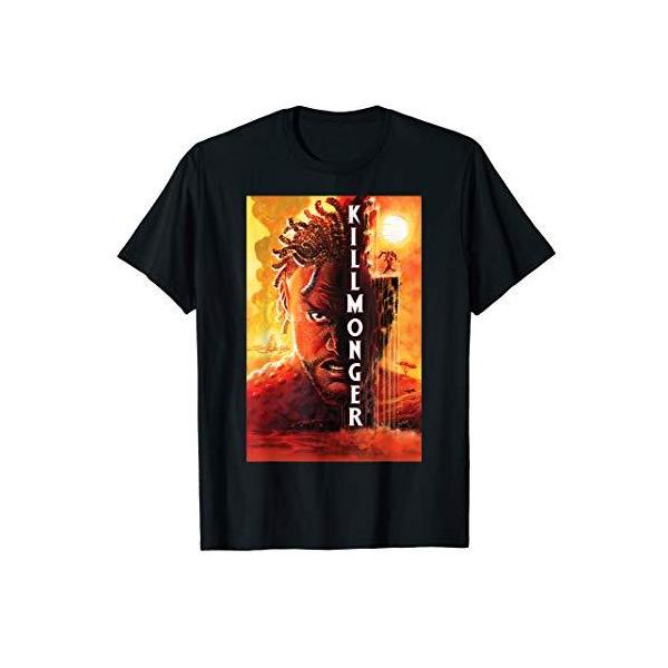 Tシャツ キャラクター ファッション トップス 海外モデル PX8T1FQRJMC Marvel Comixology Killmonger Revenge Comic Book Cover T-Shirt海外限定品を迅速輸入！5〜15営業...