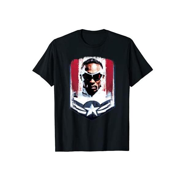 Tシャツ キャラクター ファッション トップス 海外モデル JTN2SRD642Y Marvel Falcon Winter Soldier Sam Captain America Portrait T-Shirt海外限定品を迅速輸入！5〜...