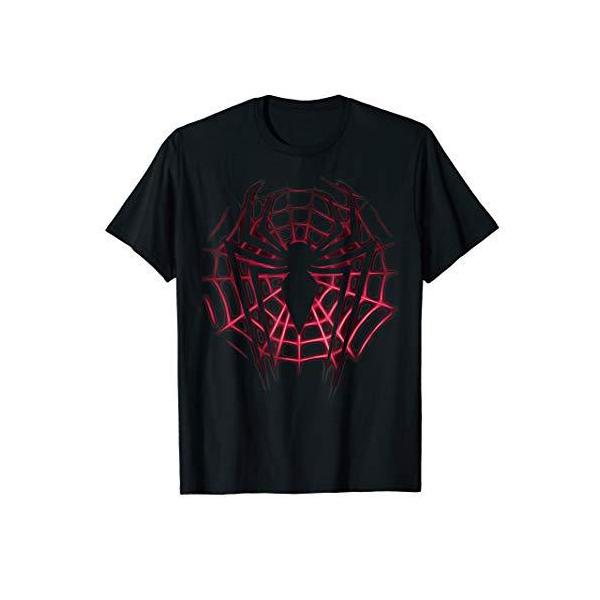 Tシャツ キャラクター ファッション トップス 海外モデル R5X2Z8KB522 Marvel Spider-Man Silhouetted Long-Legged Logo Web Glow T-Shirt海外限定品を迅速輸入！5〜15...