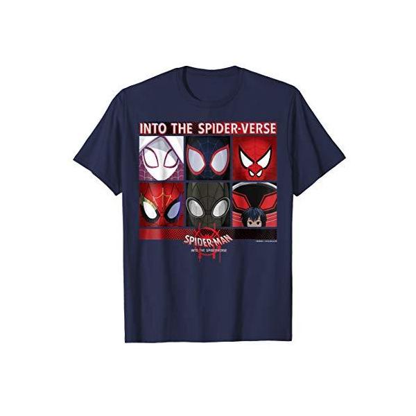 Tシャツ キャラクター ファッション トップス 海外モデル AM622AM3Q4C Marvel Spider-Man Spiderverse Square Group Graphic T-Shirt T-Shirt海外限定品を迅速輸入！5...