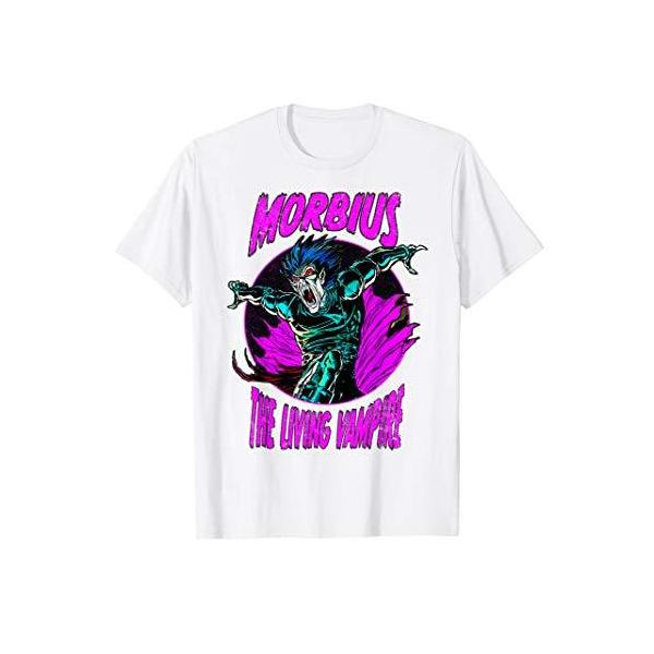 Tシャツ キャラクター ファッション トップス 海外モデル RKS7CRBS1P1 Marvel Morbius The Living Vampire Purple Hue Portrait T-Shirt海外限定品を迅速輸入！5〜15営業...