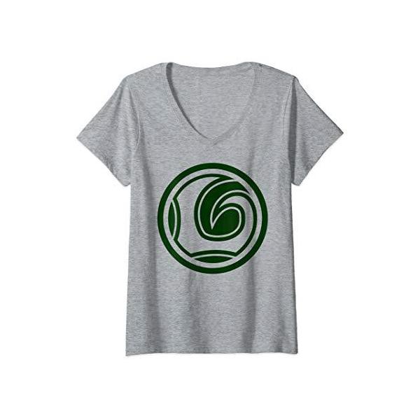 Tシャツ キャラクター ファッション トップス 海外モデル PWHXVN8DRV3 Marvel Loki God Of Mischief Green Logo V-Neck T-Shirt海外限定品を迅速輸入！5〜15営業日にて発送します...