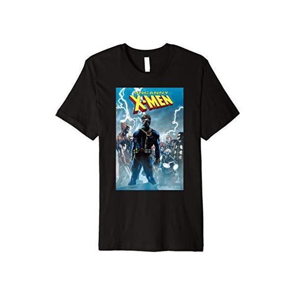 Tシャツ キャラクター ファッション トップス 海外モデル CPYBSVMKE8X Marvel Comixology Uncanny X-Men Group Shot Comic Book Cover Premium T-Shirt海外限...