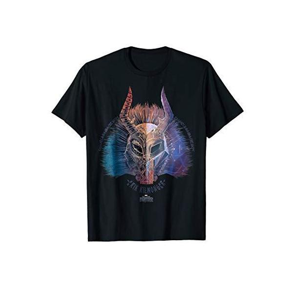 Tシャツ キャラクター ファッション トップス 海外モデル 2H8B1ASX89V Marvel Black Panther Movie Killmonger Ombre Graphic T-Shirt T-Shirt海外限定品を迅速輸入！...