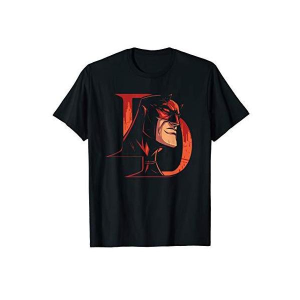 マーベル Marvel ザ・ディフェンダーズ デアデビル 半袖Tシャツ メンズ 【Sサイズ】 ブラック ファッション トップス アメリカTシャツ キャラクター ファッション トップス 海外モデル C87YAANTASY Marvel The...