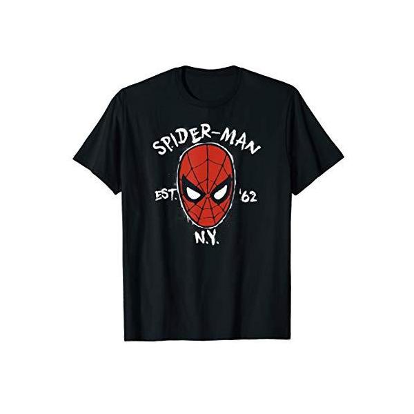 Tシャツ キャラクター ファッション トップス 海外モデル RV2HMHFVKFM Marvel Comics Classic Spider-Man Est. '62 Collegiate Paint T-Shirt海外限定品を迅速輸入！5...