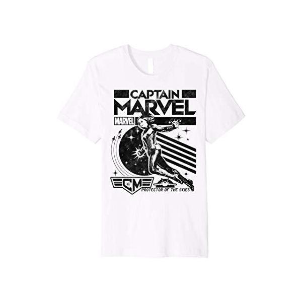 Tシャツ キャラクター ファッション トップス 海外モデル CG2WJKNMBET Captain Marvel Protector Of The Skies Premium T-Shirt海外限定品を迅速輸入！5〜15営業日にて発送します...