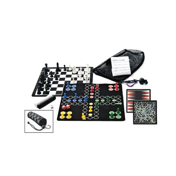ボードゲーム 英語 アメリカ 海外ゲーム 99929 Outside Inside Backpack Chess and Checkers, Compact, Foldable, Magnetic, Travel Size for Camp...