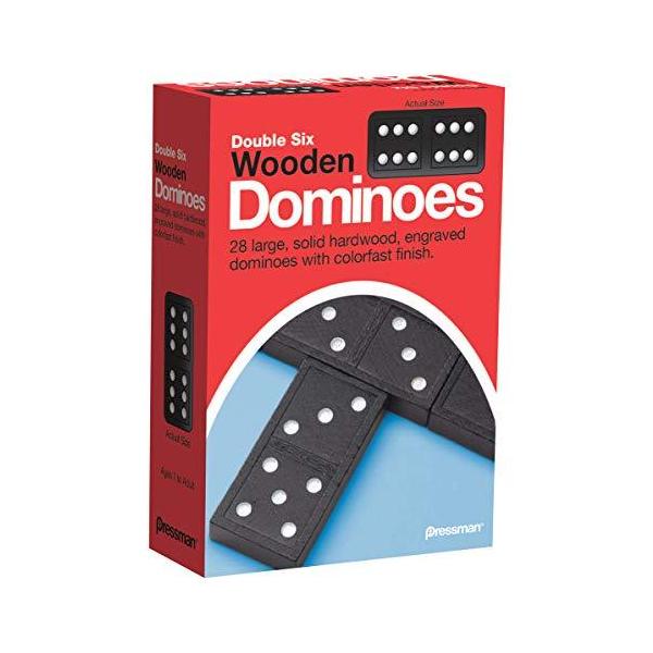 ボードゲーム 英語 アメリカ 海外ゲーム 1521 Pressman Toy Double Six Wooden Dominoes, 28 Pieces Wooden Dominoes Six海外限定品を迅速輸入！5〜15営業日にて発送しま...