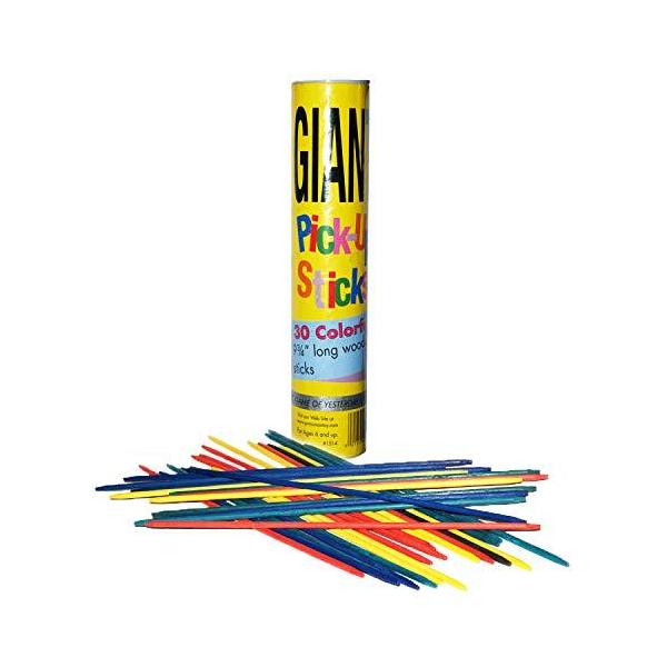 ボードゲーム 英語 アメリカ 海外ゲーム 1514 Pressman Giant Pick Up Sticks - Classic Game from Yesterday That's Fun Today , Yellow , One Si...