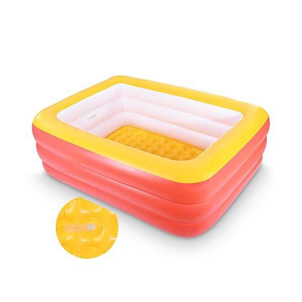 プール ビニールプール ファミリープール オーバルプール 家庭用プール XF82POOLO Inflatable Pools for Kids and Adults, 82" X 57" X 25" Kiddie Pools with In...