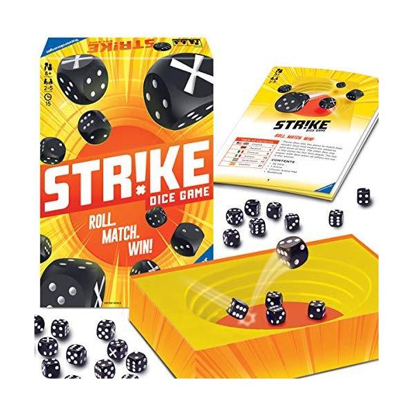 ボードゲーム 英語 アメリカ 海外ゲーム 26840 Ravensburger Strike - Brain-Teasing Dice Game for Kids and Adults | Fun Matching Activity | E...