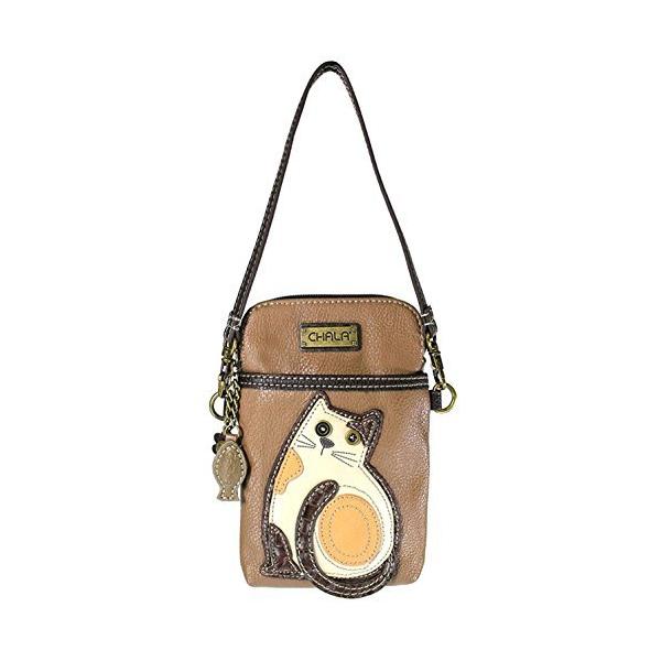 chala バッグ パッチ カバン かわいい チャラ ブランド ショルダーバッグ ボディバッグ 綺麗 レディース ウィメンズ chl-cellcrsbdy-catbrn CHALA Cell Phone Crossbody Purse-Wo...
