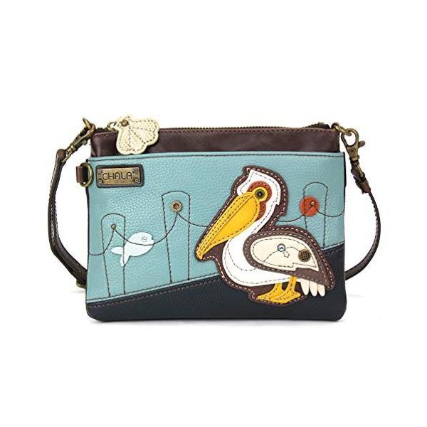 chala バッグ パッチ カバン かわいい チャラ ブランド ショルダーバッグ ボディバッグ 綺麗 レディース ウィメンズ C04-E-1950-2868-4015-MinPelican-826PC1 CHALA Mini Crossbo...