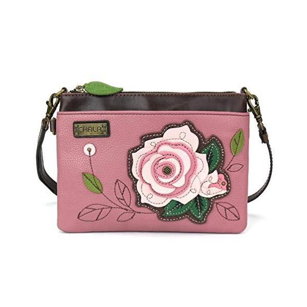 chala バッグ パッチ カバン かわいい チャラ ブランド ショルダーバッグ ボディバッグ 綺麗 レディース ウィメンズ C04-E-1950-2868-4015-MinPinkRose-826RSA8 CHALA Mini Cross...