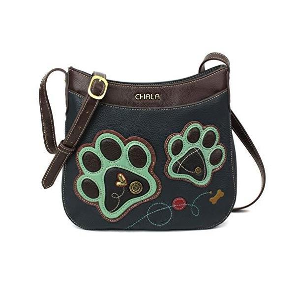 chala バッグ パッチ カバン かわいい チャラ ブランド ショルダーバッグ ボディバッグ 綺麗 レディース ウィメンズ C04-E-2850-4200-5876-CresPawNavy-816PP1 CHALA Crescent Cr...