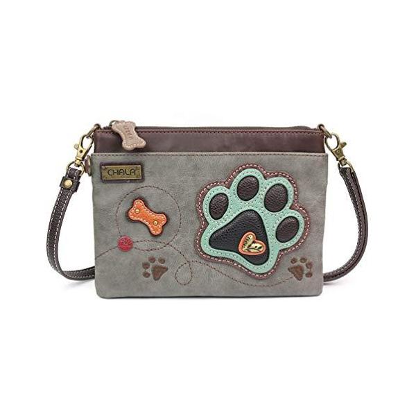 chala バッグ パッチ カバン かわいい チャラ ブランド ショルダーバッグ ボディバッグ 綺麗 レディース ウィメンズ Z-C04-E-1950-2731-3878-MinPawGray-826PP5 CHALA Mini Cross...