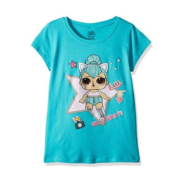 Tシャツ キャラクター ファッション トップス 海外モデル L5SS014-3710-02569-XL-16 L.O.L. Surprise! girls The Glitterati Kitty Queen Short Sleeve T-...