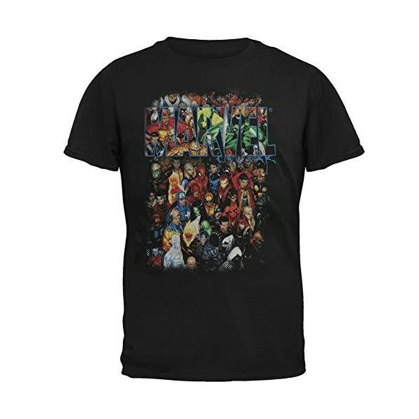 Tシャツ キャラクター ファッション トップス 海外モデル MVHC013MSC1P1XX Marvel mens Marvel Team Ups Group Shot T-shirt novelty t shirts, Black, X-...