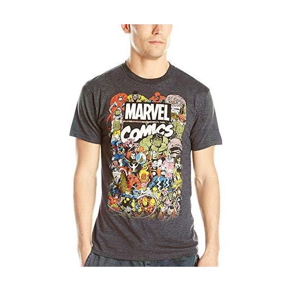 Tシャツ キャラクター ファッション トップス 海外モデル MVRC906MSC3P1XX-011-3XL Marvel Men's Avengers Comics Crew T-Shirt, Charcoal Heather, 3XL海外...