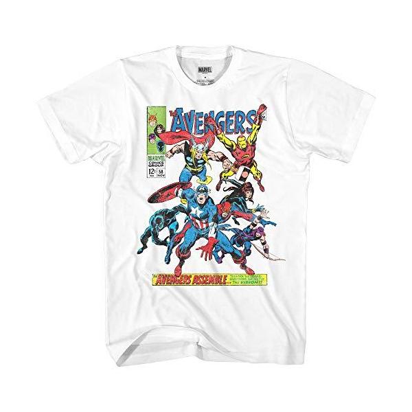 Tシャツ キャラクター ファッション トップス 海外モデル MVRCAZ7MSC3P1XX Marvel mens Marvel Men's Avengers Comics Crew T-shirt T Shirt, White, X-La...