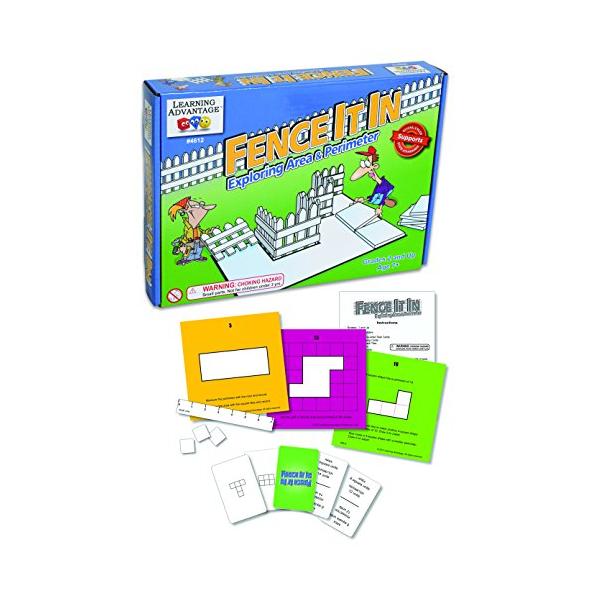 知育玩具 ラーニングアドバンテージ パズル ブロック 4612 Learning Advantage Fence It in: Exploring Area and Perimeter | Grades 2+ | Math Game for...