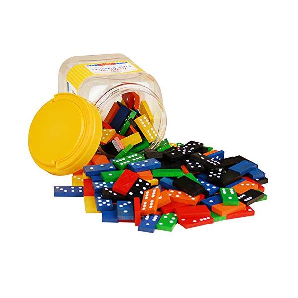 知育玩具 ラーニングアドバンテージ パズル ブロック 7320 LEARNING ADVANTAGE Double Six Color Dominoes - Set of 168 - Math Games for Kids - Educat...