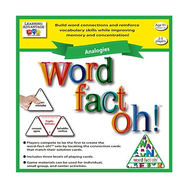 知育玩具 ラーニングアドバンテージ パズル ブロック 2191 LEARNING ADVANTAGE 2191 Word-FACT-Oh Analogies, Grade: 3 to Multi海外限定品を迅速輸入！5〜15営業日にて発送し...