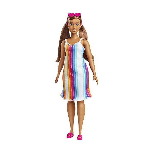 バービー バービー人形 BAR-GRB38-21 Barbie Loves the Ocean Doll with Brown Hair Wearing Colorful Dress &amp; Accessories, Fashion D...