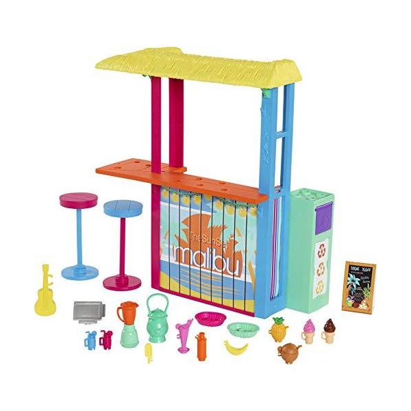 バービー バービー人形 日本未発売 プレイセット アクセサリ 家具 車 馬 GYG23 Barbie Loves The Ocean Playset, Beach Shack with 18+ Accessories Including S...
