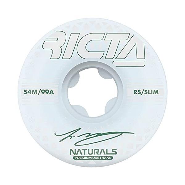 ウィール タイヤ スケボー スケートボード 海外モデル 直輸入 RIC-SKW-5179 Ricta McCoy Reflective Natural Slim Skateboard Wheels 99a White 54mm海外限定品を迅...