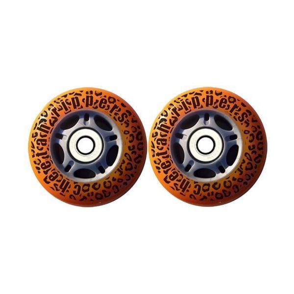 ウィール タイヤ スケボー スケートボード 海外モデル 直輸入 CR-7682-1 x2 + ABEC 9 (ORANGE) Cheetah Rippers Cheetah Wheels for Ripstik Wave Board ABE...