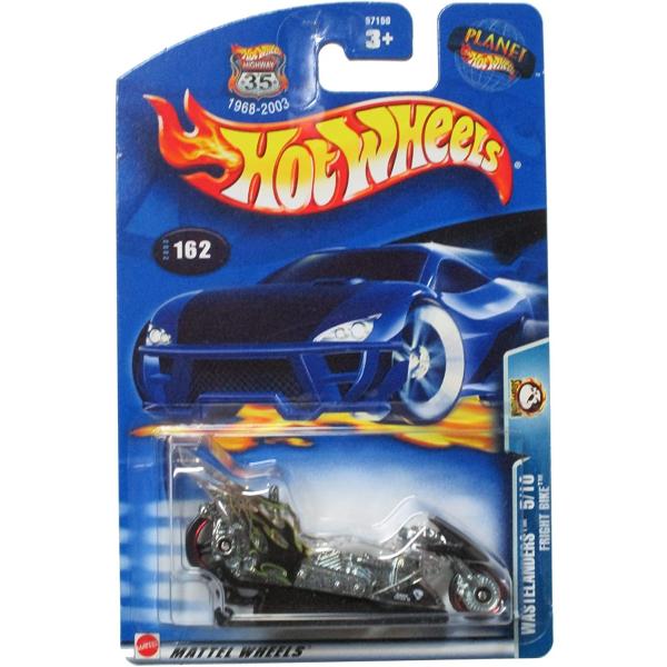 ホットウィール マテル ミニカー ホットウイール  Mattel Hot Wheels 2003 1:64 Scale Silver Wastelanders Fright Bike Die Cast Car #162海外限定品を迅速輸入！...
