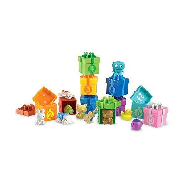 知育玩具 パズル ブロック ラーニングリソース LER6803 Learning Resources Counting Surprise Party - Toddler Montessori Toys, Stacking Preschool...