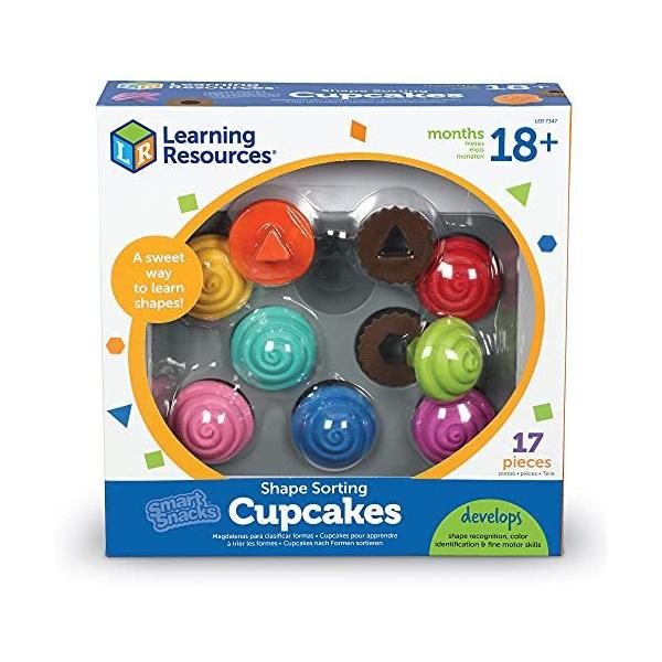 知育玩具 パズル ブロック ラーニングリソース LER7347 Learning Resources Smart Snacks Shape Sorting Cupcakes - Toddler Girl and Boys Toys, Pla...